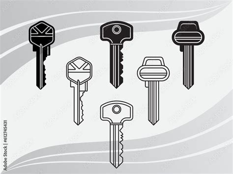 Key Keys Cut Files Keys Clip Art Printable Keys Keys Collection Svg
