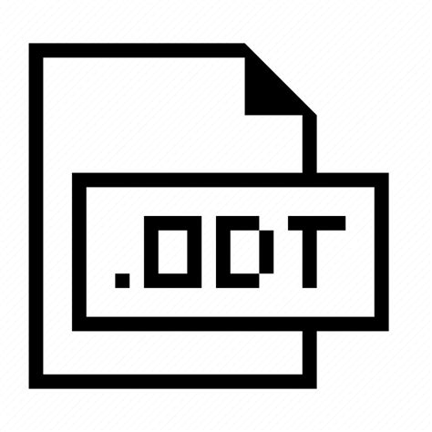 Document Extension File Format Odt Icon Download On Iconfinder