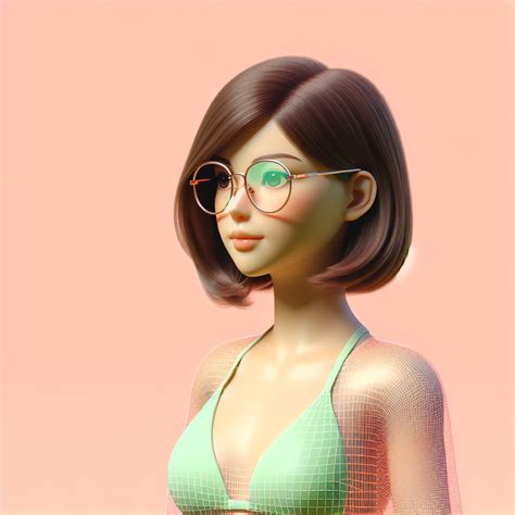 Brunette With Glasses And A Green Fanart