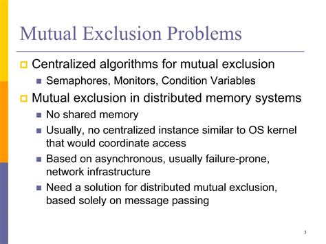 Mutual Exclusion In Distributed Memory Systems Pptx