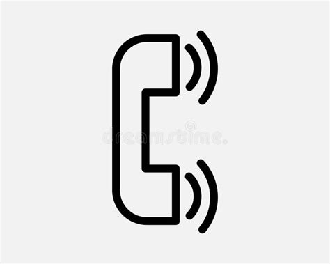 Phone Receiver Telephone Handheld Hand Set Communication Communicate Connect Call Icon Black