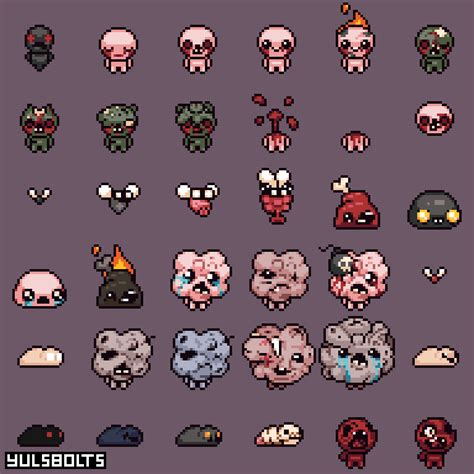 Artstation Enemies By Id The Binding Of Isaac Fanart Ongoing