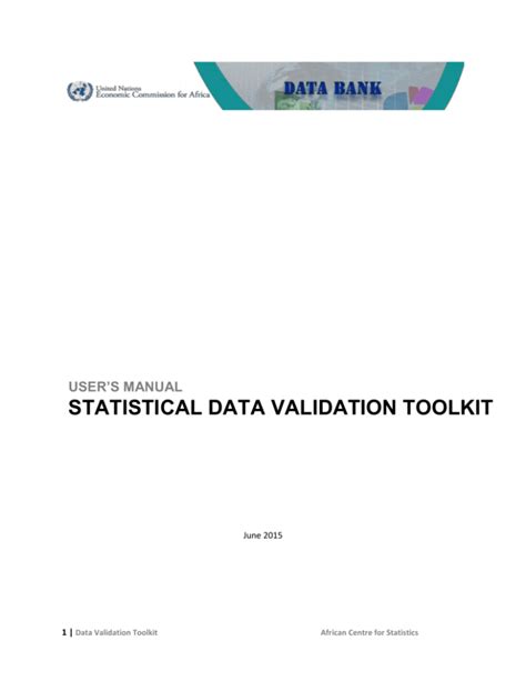 Users Manual Validation Toolkit