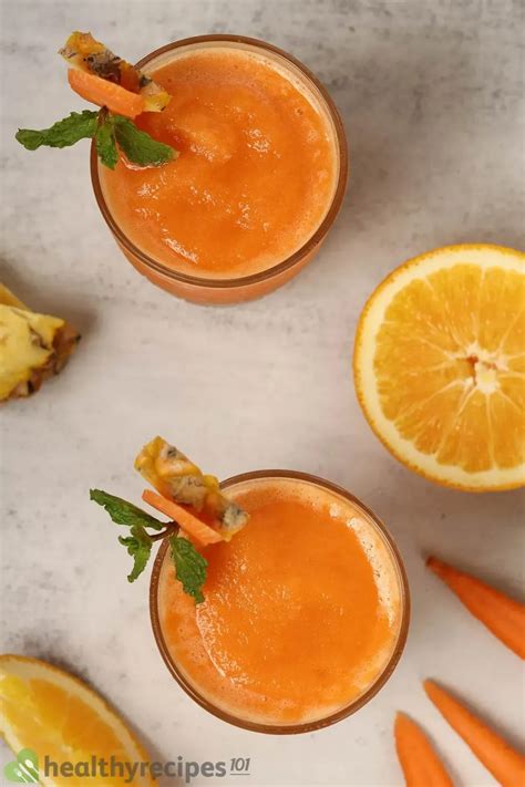 Carrot Smoothie Recipe A Healthy Drink With A Summery Flavor