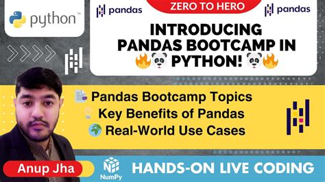 Day 01 Pandas In Python Series Pandas Data Analysis Numpy And Pandas Tutorial Numpy