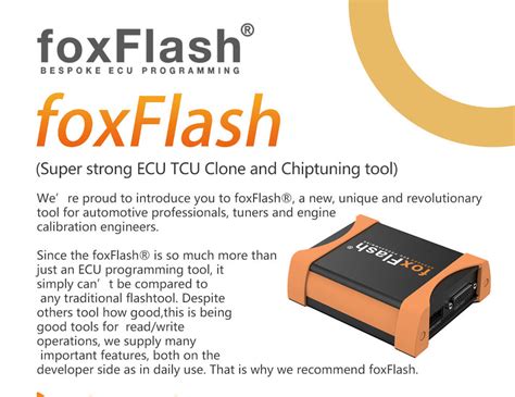 Nouveau FoxFlash Super ECU TCU Outil De Clonage