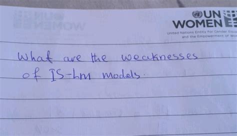 What Are The Weaknesses Of IS Lm Models StudyX