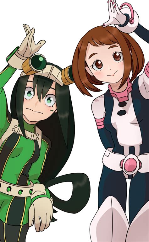 Tsuyu Asui And Uraraka Ochaco By Stravvlate On Deviantart