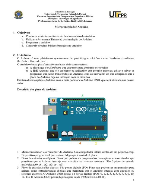 5 Aula Simulacao2023 1 Microcontrolador Arduino 1 Pdf Arduino Usb
