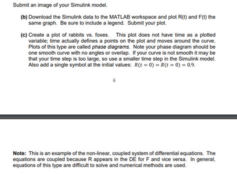 Solved 6 The Lotka Volterra Equations Attempts To Model The