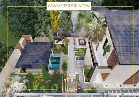 محوطه سازی ویلا مدرن و کلاسیک، از طراحی تا اجرا آرسس