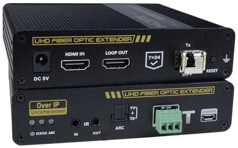 K Hdmi Over Fiber Ip Extender Singlemode Multimode Gb Remote Display