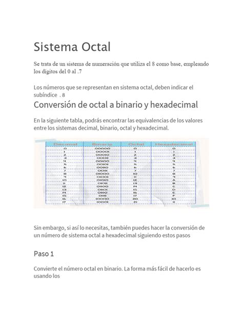 Sistema Octal Pdf