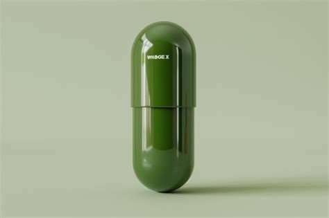 Green Modern Capsule Design Premium Ai Generated Image