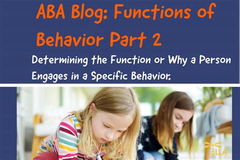 Functions Of Behavior Part 2 Determining The Function Or Why A Person