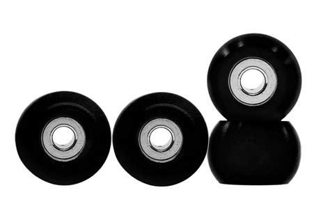 Eco Rounded Wheels 85d Cnc Polyurethane Black Teak Tuning Pro Fingerboards
