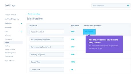 Hubspot Community Set Properties For Moving Between Deal Stages