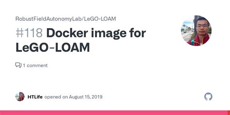 Docker Image For LeGO LOAM Issue RobustFieldAutonomyLab LeGO LOAM GitHub