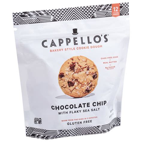 Cappellos Bakery Style Cookie Dough Chocolate Chip With Flaky Sea