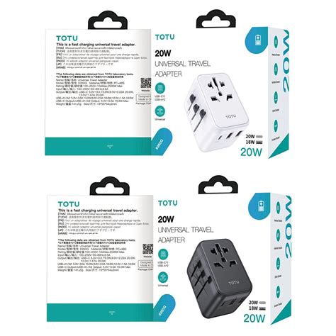 Totu Dq Pd W Universal Travel Fast Charger Power Adapter White Alexnld Com