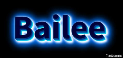 Bailee Text Effect And Logo Design Name