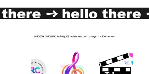 Smooth Infinite Marquee With Text Or Image Elementor And Html Css