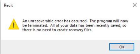 Unrecoverable Error Has Occurred Error Appears And The Program Crashes When Linking A CAD