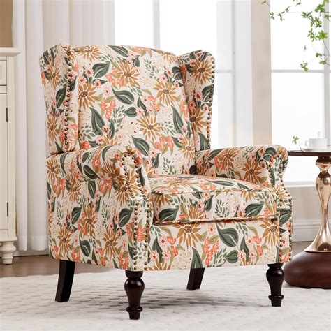 Aemeios Floral Accent Chair For Living Room Printed