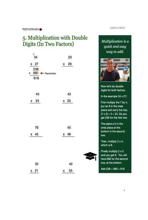 Double Digit Multiplication — Black And Education