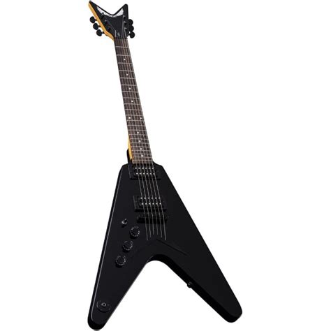 Dean Model Vxl Cbk V Style Left Handed Electric Guitar In Classic Black