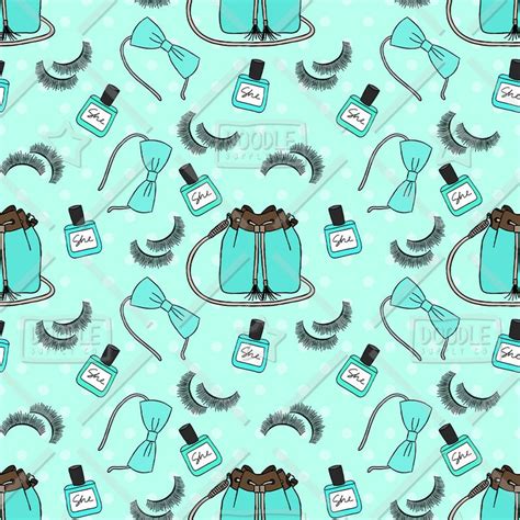 Girly Digital Paper Pack Seamless Pattern Girly Texture Etsy