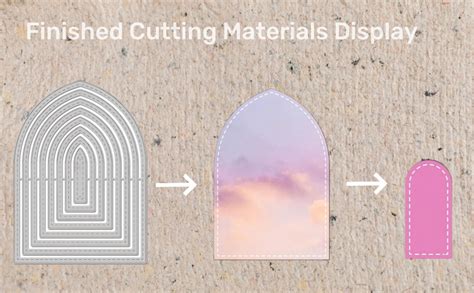 Globleland Stitched Borders Cutting Dies Lace Flower Border Dies Stitched