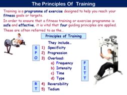 Pe32st The Principles Of Training 1 Specificity Progression
