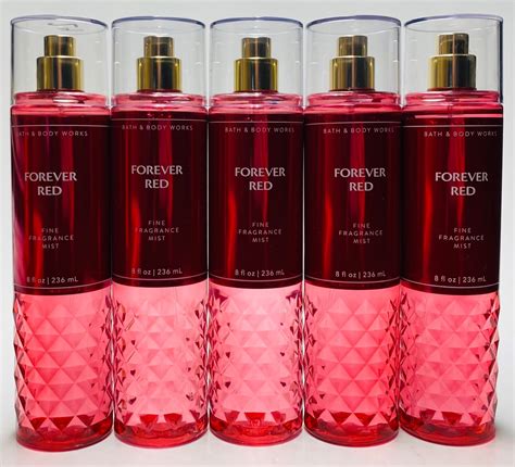 5 Bath And Body Works Forever Red Fine Fragrance Mist Spray Ebay