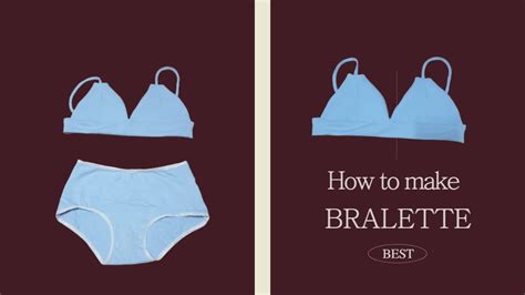 [sewing] 쉽고 빠르게 브라 만들기 브라렛 만들기 Youtube