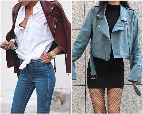 30 แฟชั่นแจ็คเก็ตหนัง ใส่เที่ยวเมืองนอกสไตล์เซเลบ Ladyissue เว็บรีวิวเครื่องสำอาง ชุมชนผู้หญิง