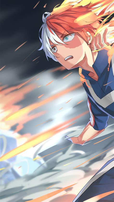 Shoto Todoroki Wallpaper 4k Artwork My Hero Academia