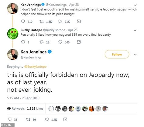 Jeopardy Contestants Are Banned From Wagering Numbers Relating To Sex