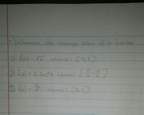 Solved Determine The Average Value Of The Function F X Chegg