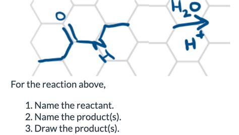 Solved For The Reaction Above 1 Name The Reactant 2 Name Chegg Com