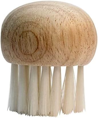 Kitchen Craft Mushroom Cleaning Brush With Rubber Wood