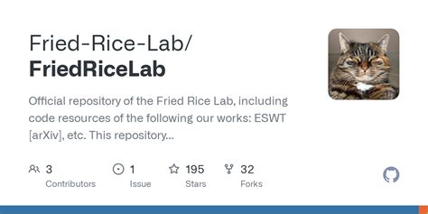 Github Fried Rice Labfriedricelab Official Repository Of The Fried