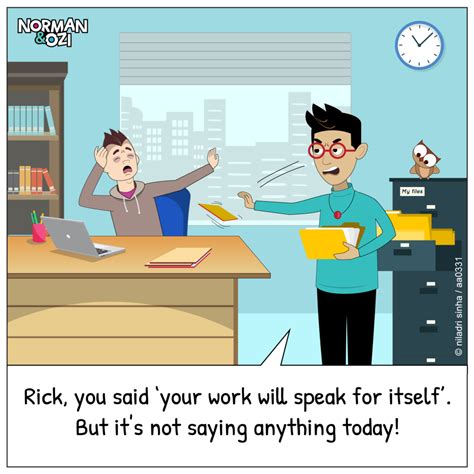 Norman Comics Norman Cartoon Character Office Comic Strips