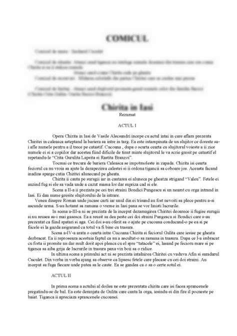 Rezumat Chirița în Iași 327222