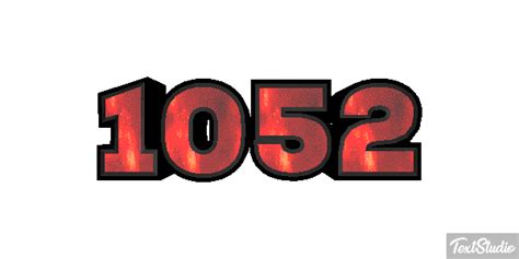 1052 Number Animated  Logo Designs