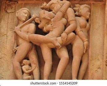 Erotic Sculptures Sex Poses Man Kajuraho Stock Photo Shutterstock