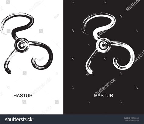 Lovecraftian Bestiary Hastur Unspeakable Creation Ambrose Stock Vector