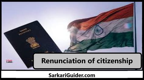 What Is Renunciation Of Citizenship What Is Deprivation