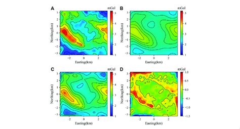 A Observed Gravity Anomaly Of The Kauring Test Site At The Geoid B Download Scientific