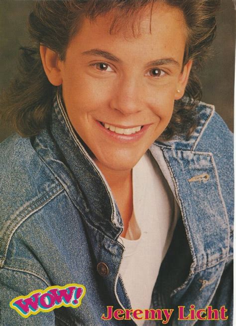 Jeremy Licht Teen Magazine Pinup Clipping Jean Jacket Head Shot Wow Mag